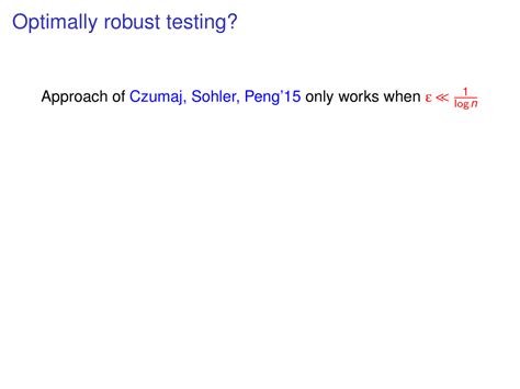 Testing Graph Cluster Structure In Sublinear Time Yuval Peres Presentations