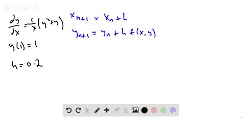 ⏩solved use euler s method with step size h 0 2 to approximate the