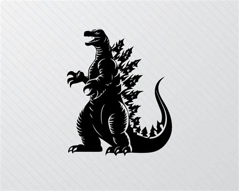 Godzilla Silhouette Godzilla Svg Bundle Godzilla Clipart Godzilla
