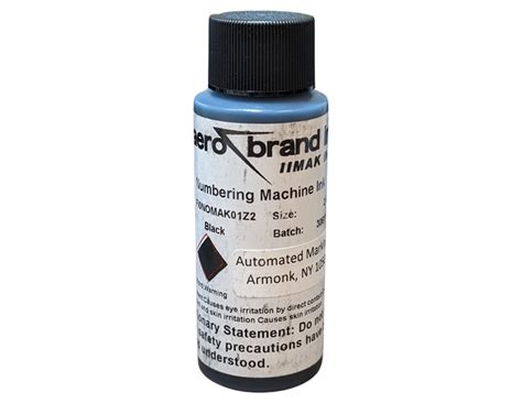 Aero Numbering Machine Ink Rubber Stamp Warehouse