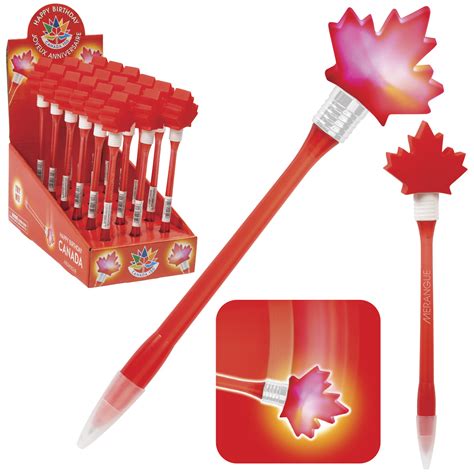 38q1 6344 00 018 Maple Leaf Light Up Pen Merangue