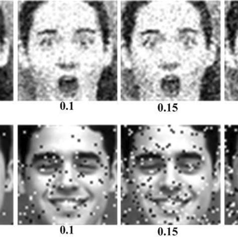 Images With Gaussian First Row And Salt Pepper Noise Second Row Download Scientific Diagram