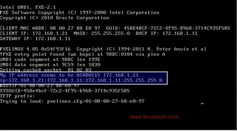 Configure Pxe Network Boot Installation Server On Centos 7 X