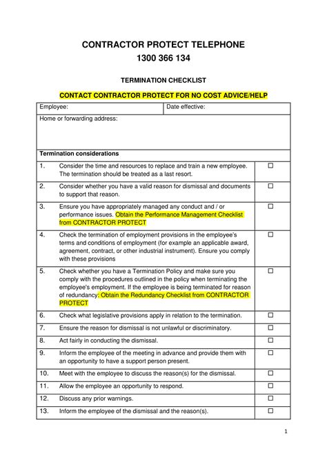 11 Termination Meeting Checklist Examples To Download 11 Termination Meeting Checklist Examples To Download