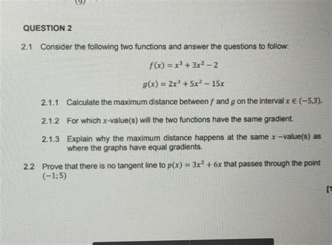 solved question 2 2 1 consider the following two functions