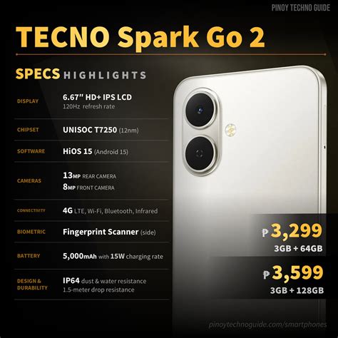 Pinoy Budget Friendly Tecno Spark Go 2 Now Available In The Philippines Official Price 3gb