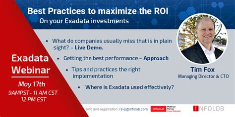 oracle exadata webinar infolob global