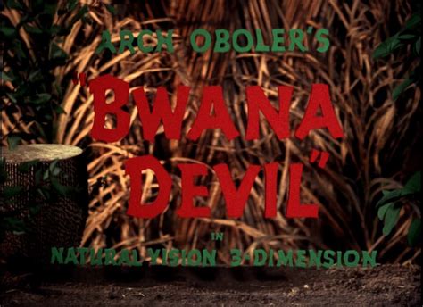 Bwana Devil 1952