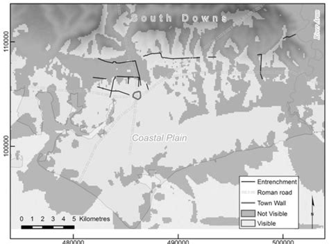 Viewshed Analysis Of Town Walls Of Chichester Download Scientific