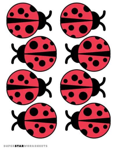 Ladybug Template Free Printables Superstar Worksheets