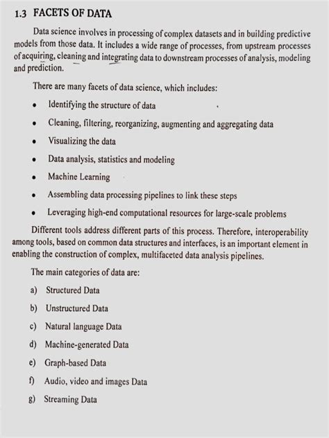 Facets Of Data Pdf