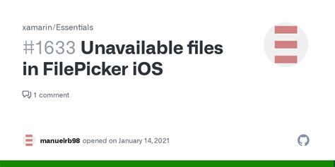 Unavailable Files In Filepicker Ios · Issue 1633 · Xamarinessentials