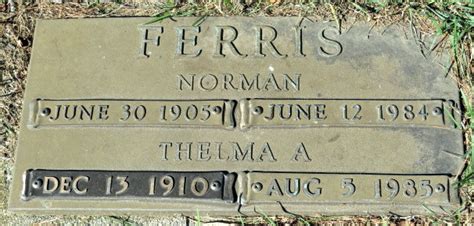 Norman Ferris 1905 1984 Find A Grave äreminne
