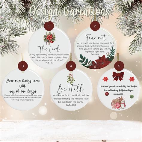 Bible Verse Ornament Custom Scripture T Personalized Christian