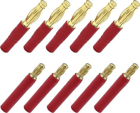 5Pairs 3 5mm Bullet Connector To 4mm Bullet Connector Banana Gold Plug No Wire Adapter For RC