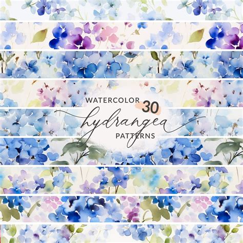 Hydrangea Background Wallpaper Seamless Patterns Hydrangea Backgrounds