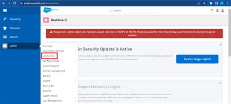 how to create and set up demo pardot org in salesforce