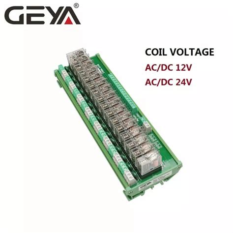 GEYA OMRON RELAY Module For PLC 16 Channel 12V 24V AC DC 1NO1NC