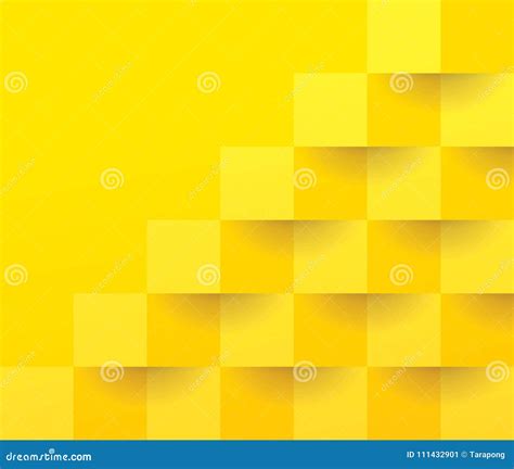 Yellow Geometric Pattern Abstract Background Template Stock Vector