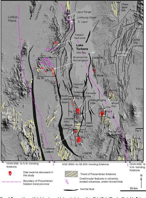 Figure 2 From Early Syn Rift Igneous Dike Patterns Northern Kenya Rift