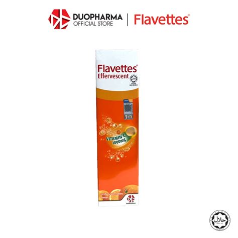 Flavettes Effervescent 1000mg Vit C Org 15s Shopee Malaysia