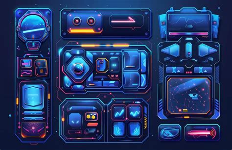 Premium Photo User Interface For A Galaxy Space Game Ui Game Buttons Gui Game Elements Modern