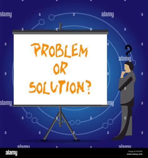 Conceptual Hand Writing Showing Problem Or Solutionquestion Concept Meaning Think Solve