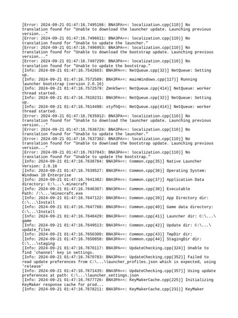 launcher log pdf