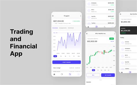 Free Trading And Financial App Ui Kit Ui Ux Source