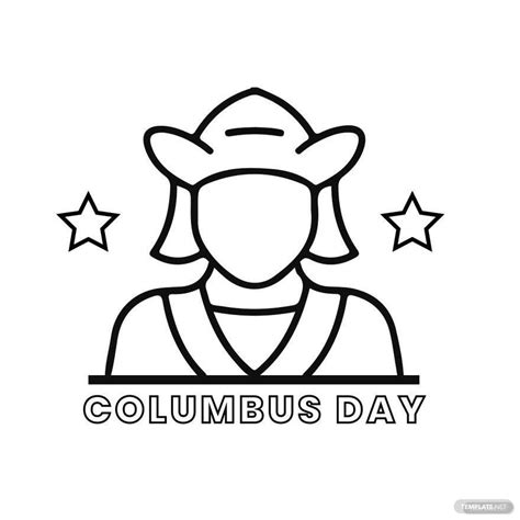 Cute Columbus Day Drawing In  Pdf Psd Illustrator Svg Eps Png