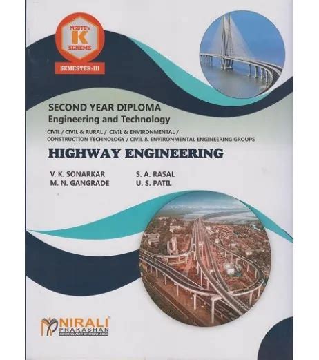 Nirali Highway Engineering Msbte K Scheme Second Year Diploma Sem 3