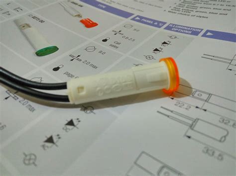 Led Indicator Lights Amber 230v 5 Pcs Per Lot