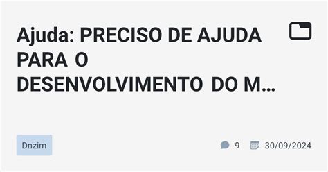 Ajuda Preciso De Ajuda Para O Desenvolvimento Do Meu App · Dnzim · Tabnews