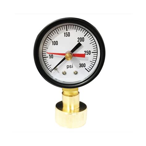 2 Water Test Gauge Water Or Gas Lines 34 Npt Top Connection Black Steel Case Brass