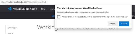 Github Extension Link Issue · Issue 5449 · Microsoftvscode Docs · Github