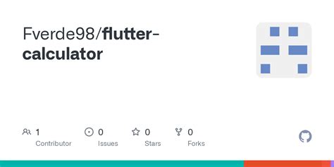 GitHub Fverde Flutter Calculator
