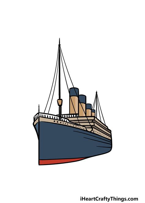 How To Draw The Titanic Ship Springadvance
