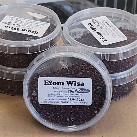 Efom Wisa Grains Of Paradise Alligator Pepper 25 G King David Afroshop