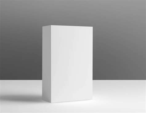 Premium Photo Rectangular Product Box On White Background