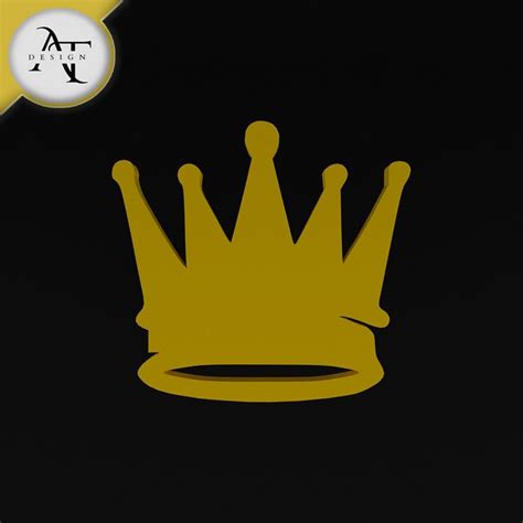 3d Printable Crown 2d Art By At Design