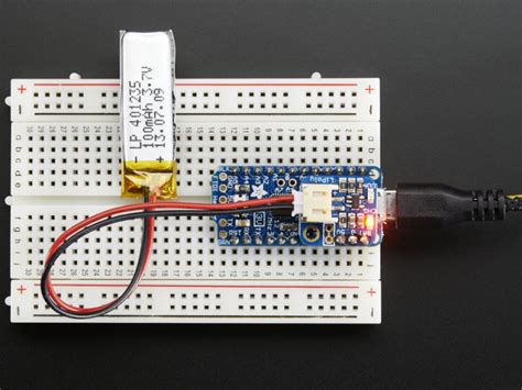 Adafruit LiIon LiPoly Backpack Add On For Pro Trinket ItsyBitsy Kiwi Electronics