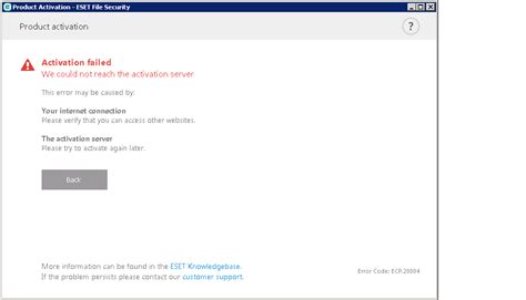 eset error code ecp 20004 eset products for windows servers eset