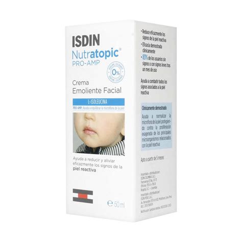 Crema Facial Isdin Piel Reactiva Y Sensible Nutratopic 50 Ml
