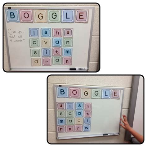 Boggle Word Games For Primary Classroom