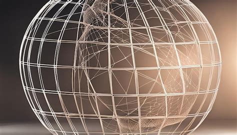 Abstract Wireframe Globe Background Premium Ai Generated Image