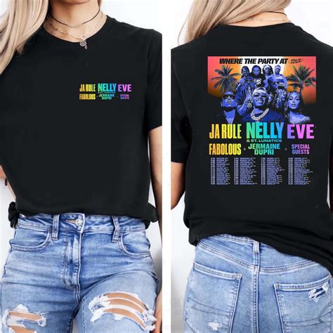 Where The Party At T Shirt Nelly Ja Rule Eve Fabolous Chingy