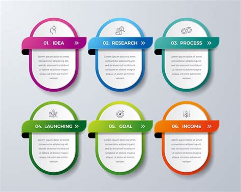Premium Vector Infographic Design With 6 Process Or Steps