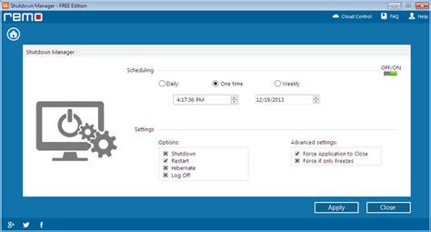 Set Automatic Shutdown Windows Set Windows For Automatic Shutdown