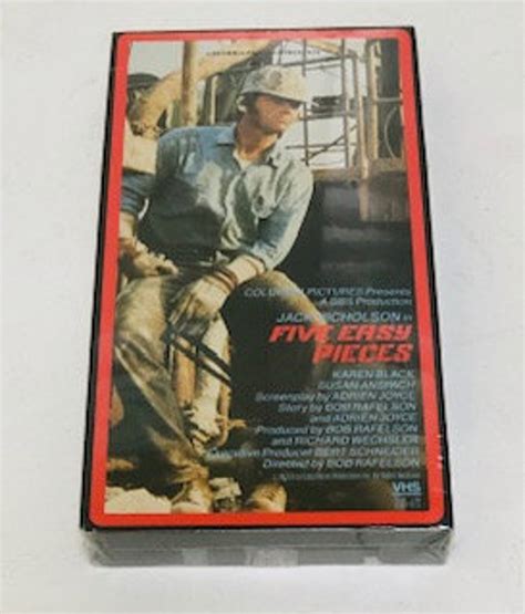 Five Easy Pieces Vhs Jack Nicholson Academy Award Nominations Rated R Factory Shrink
