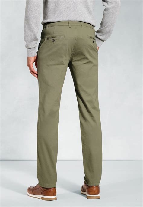 Tailored Fit Miami Olive Stretch Cotton Chinos